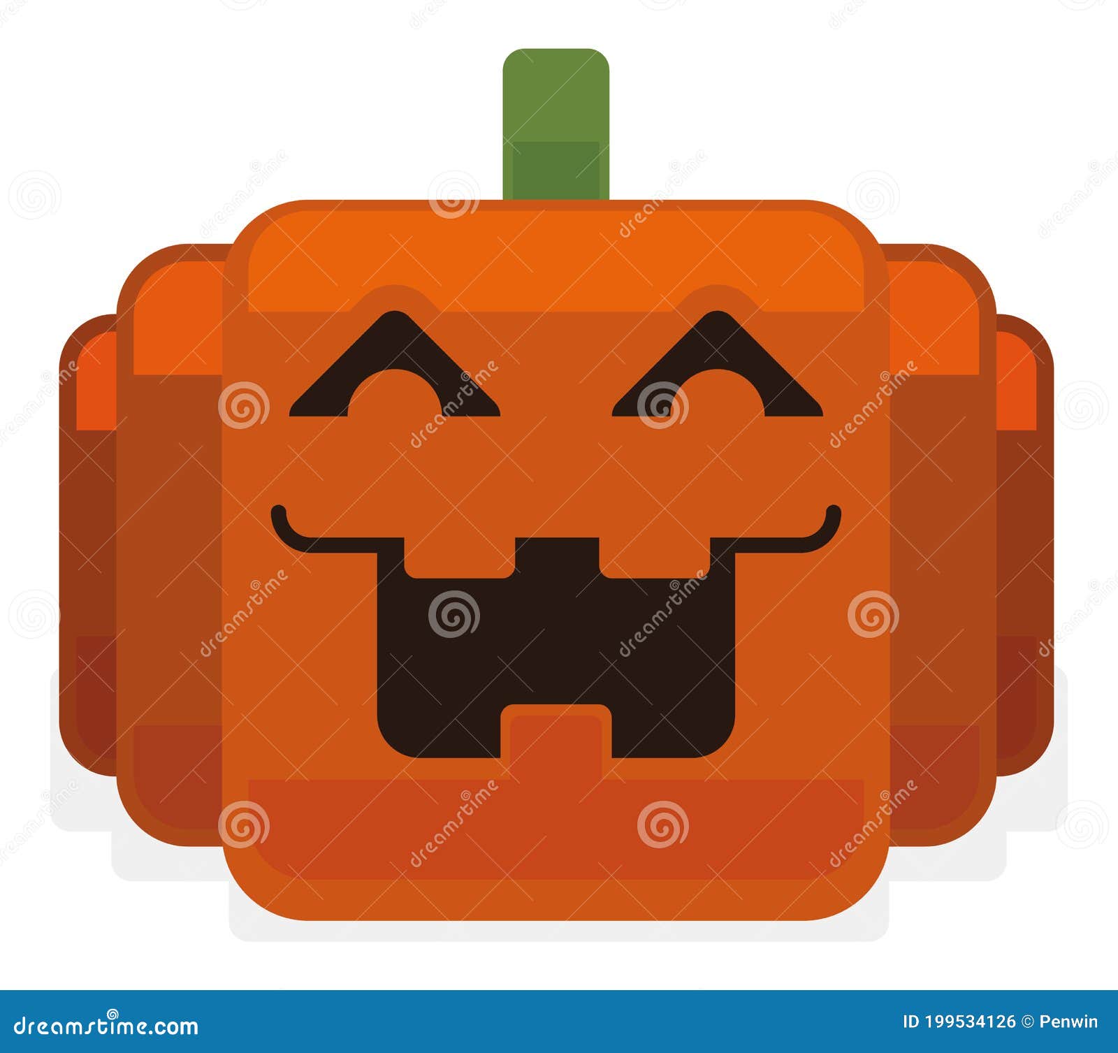 Orange Toothless Emoji Cartoon Vector | CartoonDealer.com #87320555