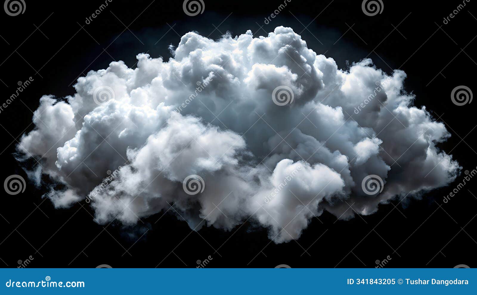 Isolated Smoke Cloud on Black Background Stock Image - Image of nature ...