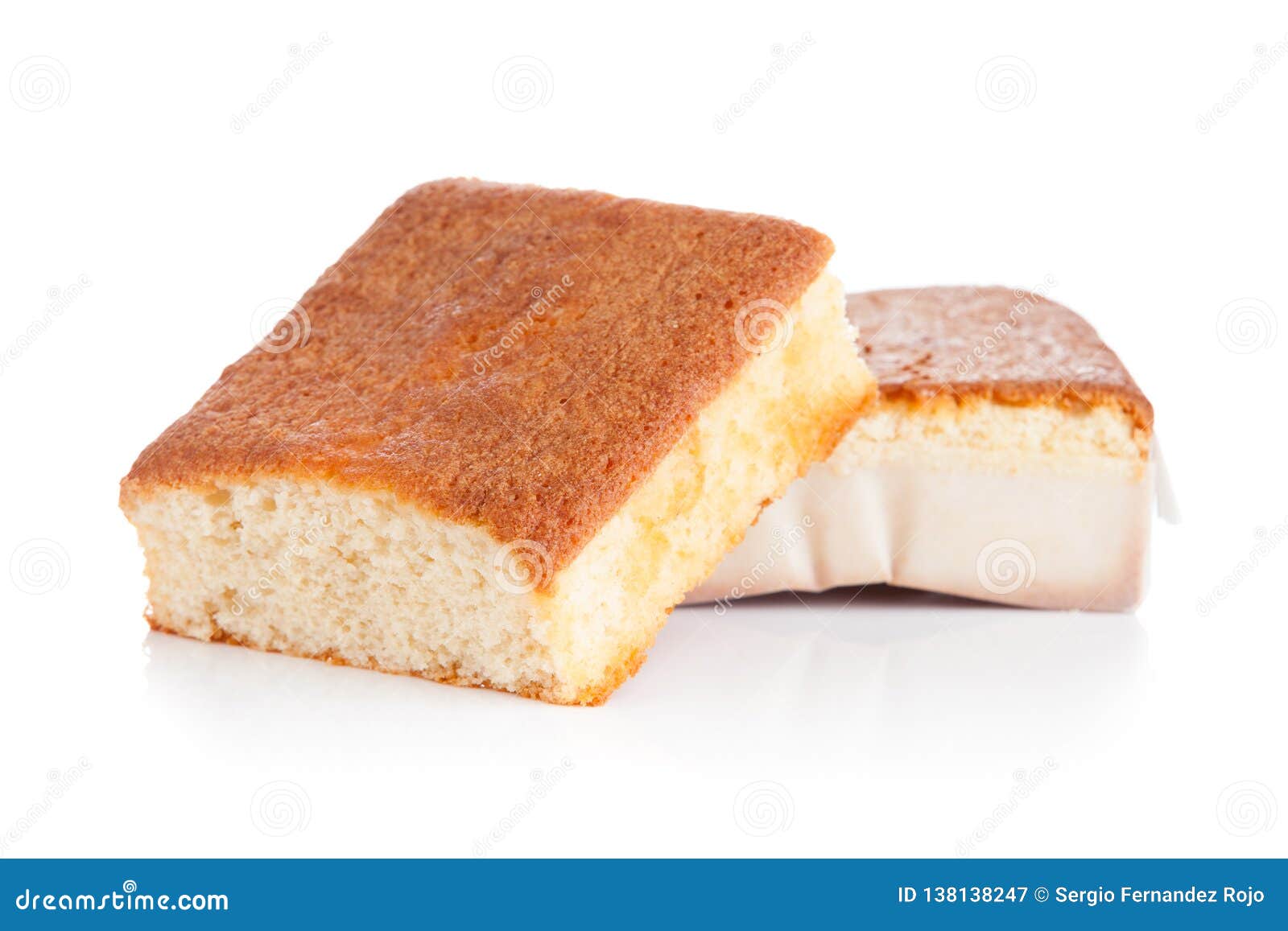 Isolated Sobao Pasiego on White Background Stock Image - Image of vega ...