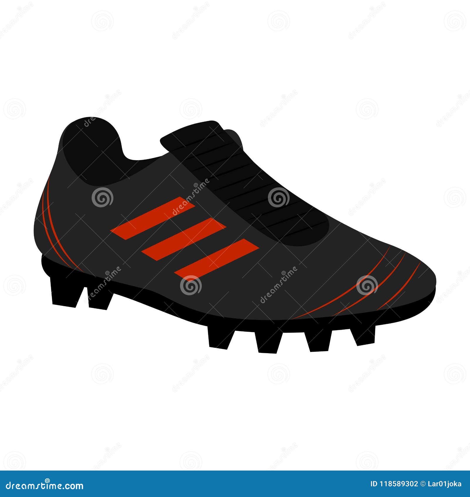 Isolated soccer cleat icon stock vector. Illustration of sign - 118589302
