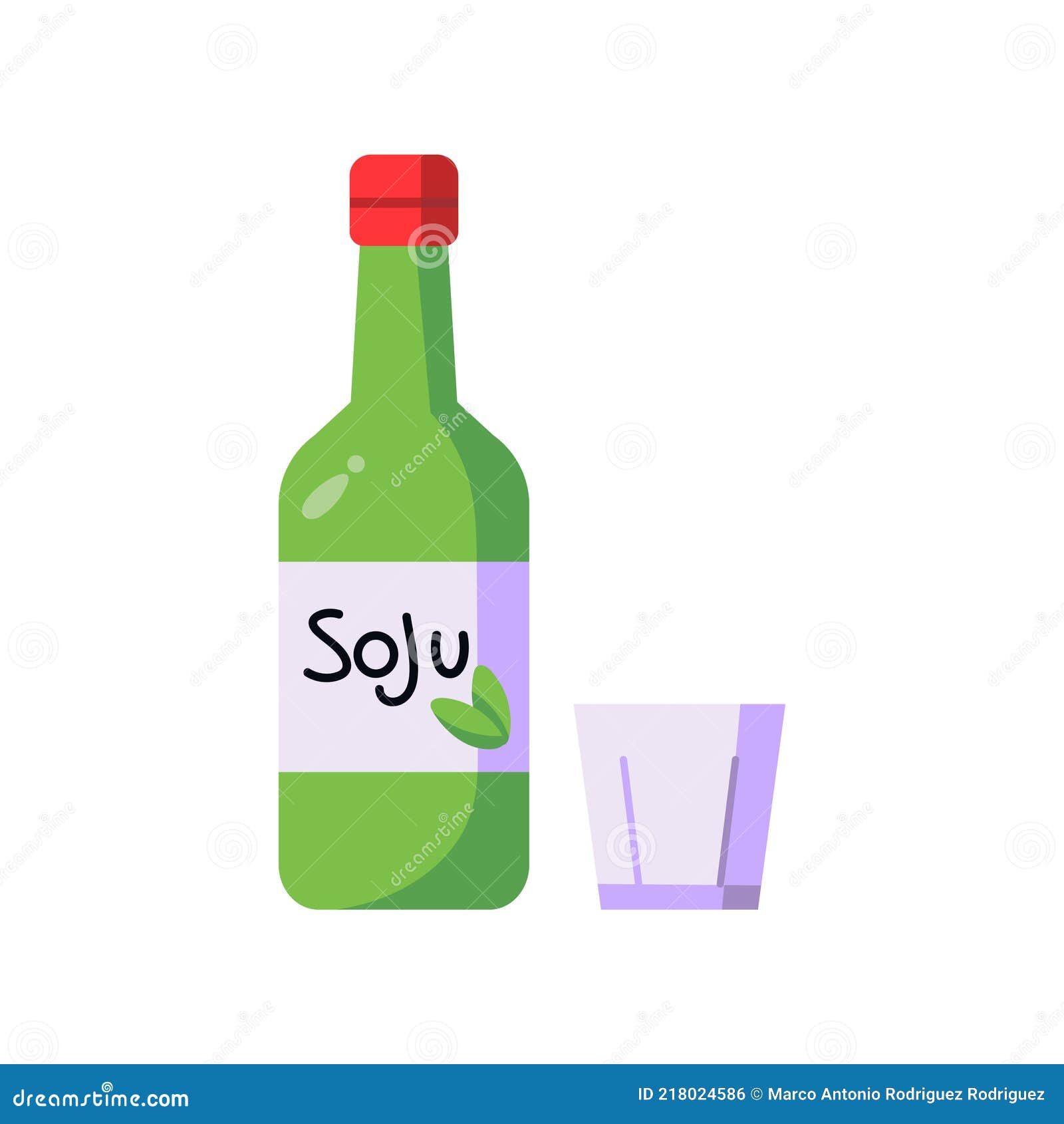 Isolated Soju Bottle Beverage Icon Stock Vector - Illustration of ...
