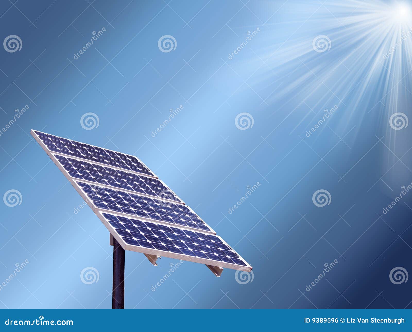 Isolated Solar Panel stock photo. Image of environmental - 9389596