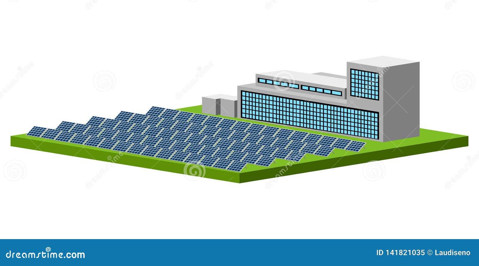 Isolated solar power plant stock vector. Illustration of photovoltaic ...