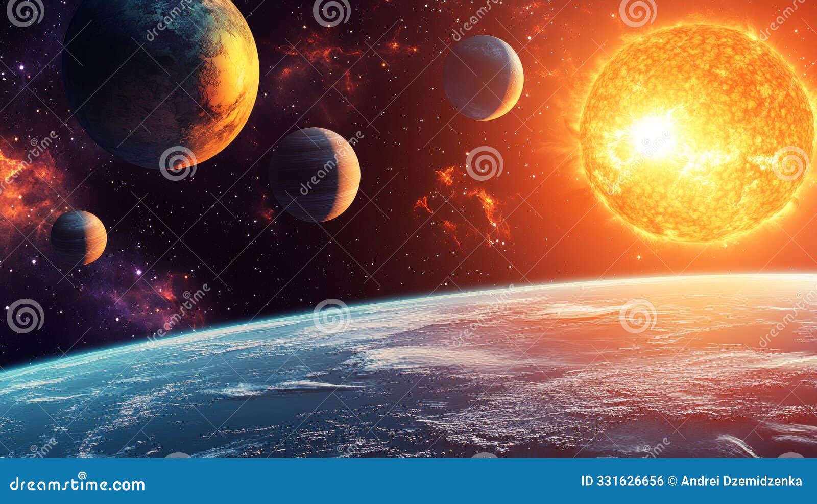 Isolated Solar System Planets in High Resolution. NASA Provided the ...