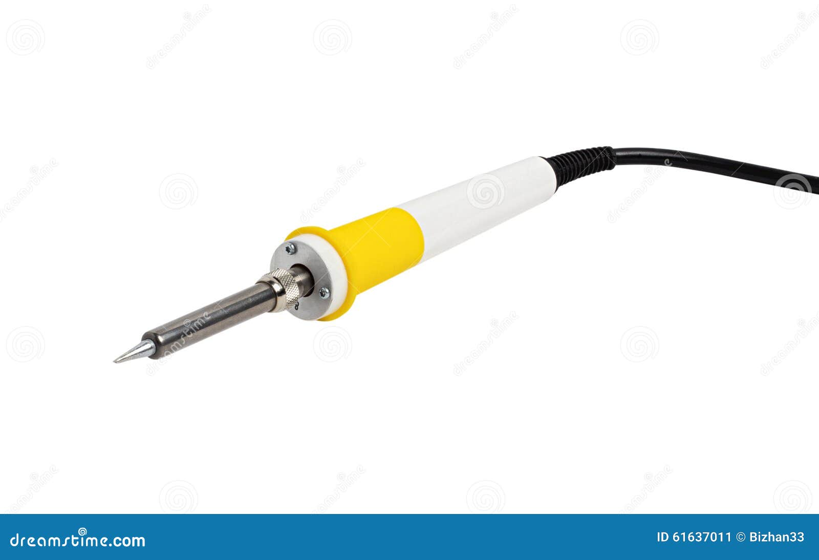 Isolated Solderer with Yellow Handle Stock Image - Image of industry ...