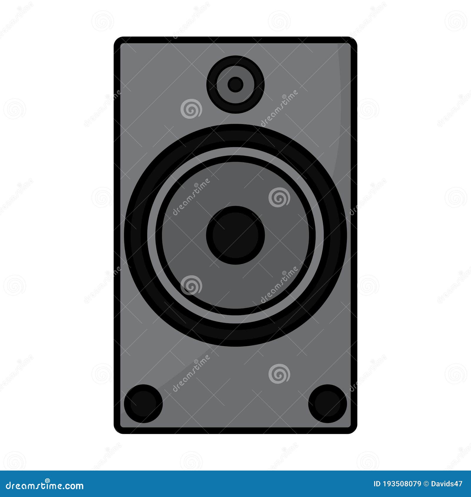 Isolated Sound Speaker Icon Stock Vector - Illustration of isolated ...
