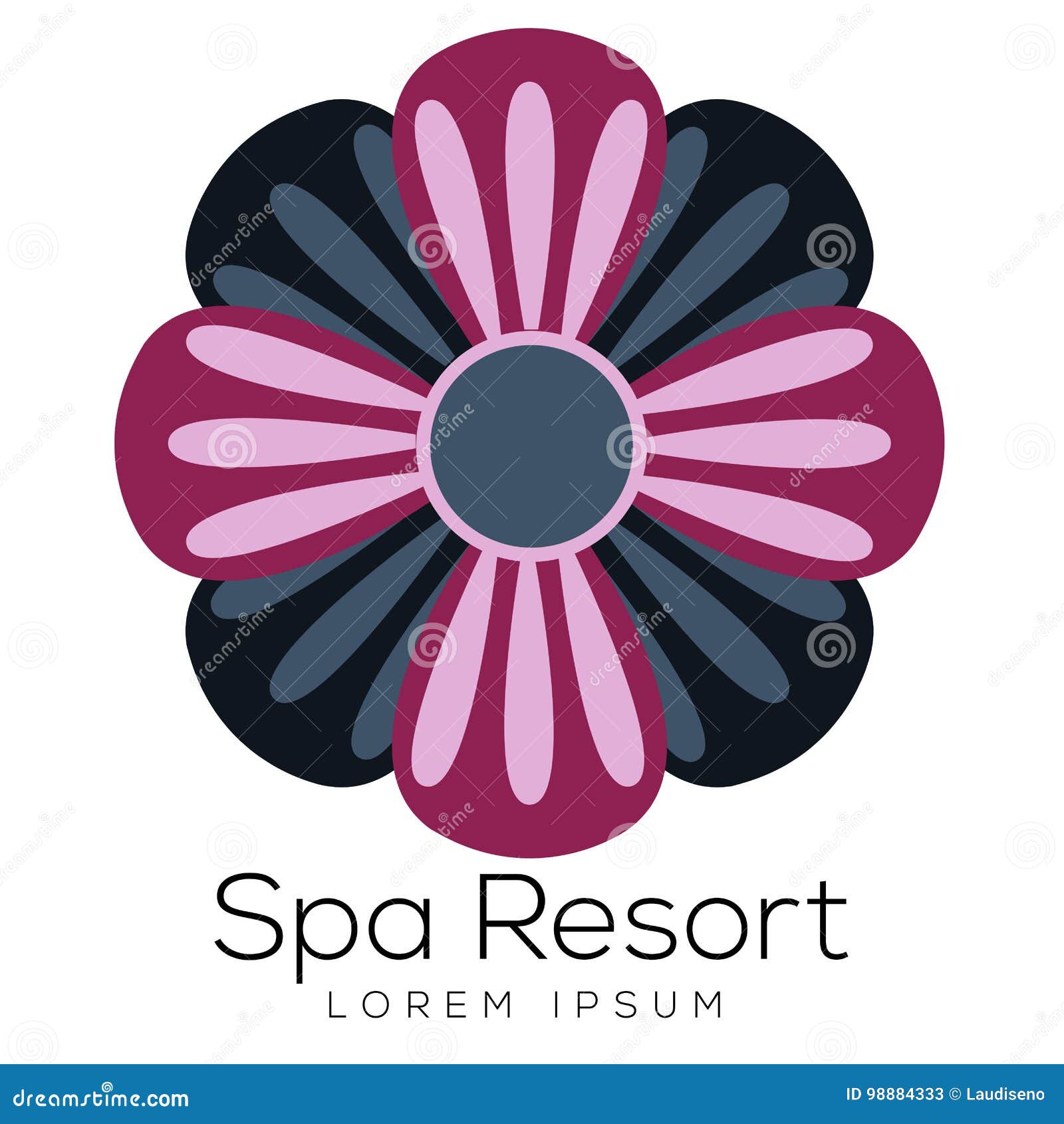 Isolated spa logo stock vector. Illustration of organic - 98884333
