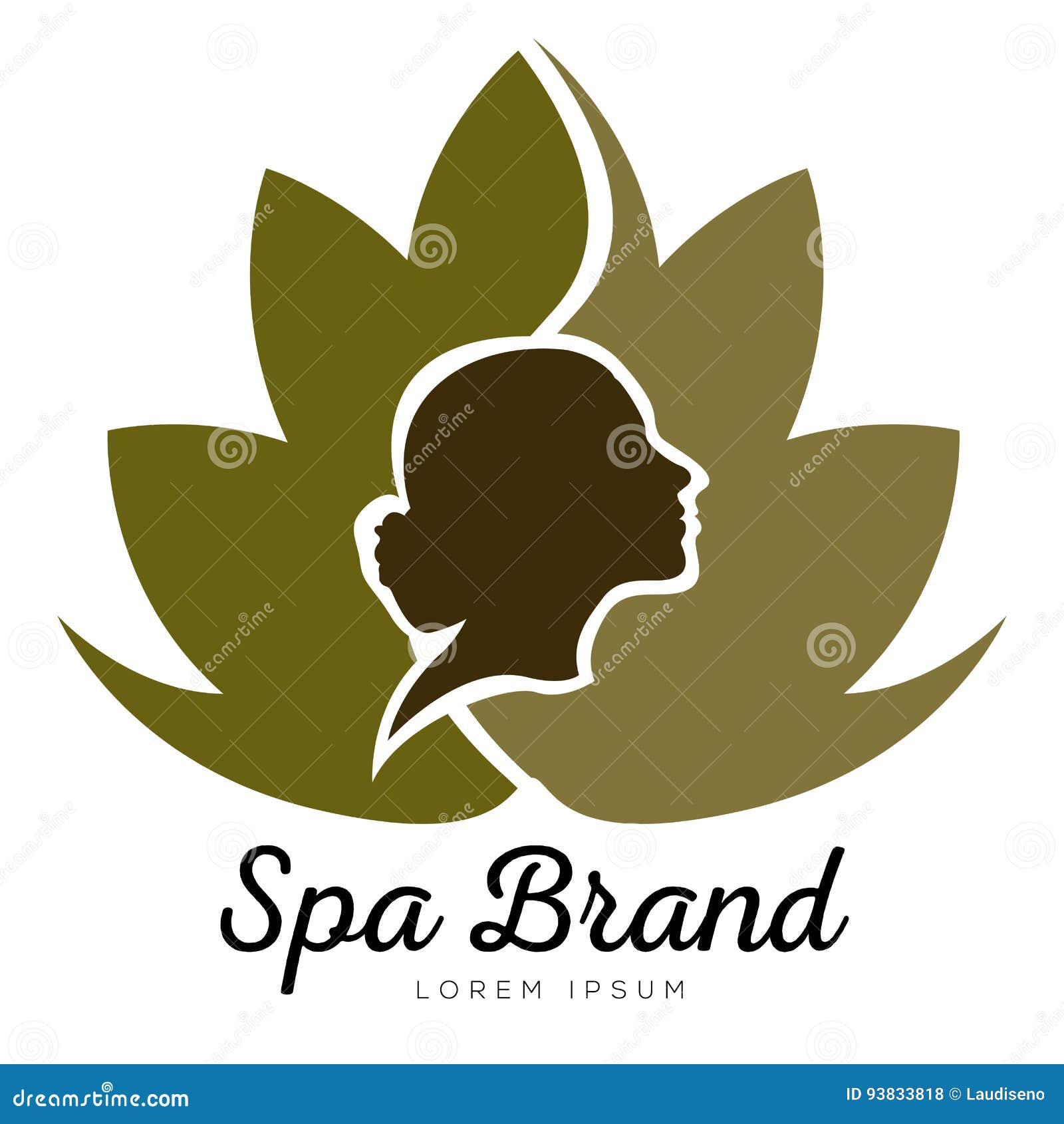 Isolated spa logo stock vector. Illustration of color - 93833818