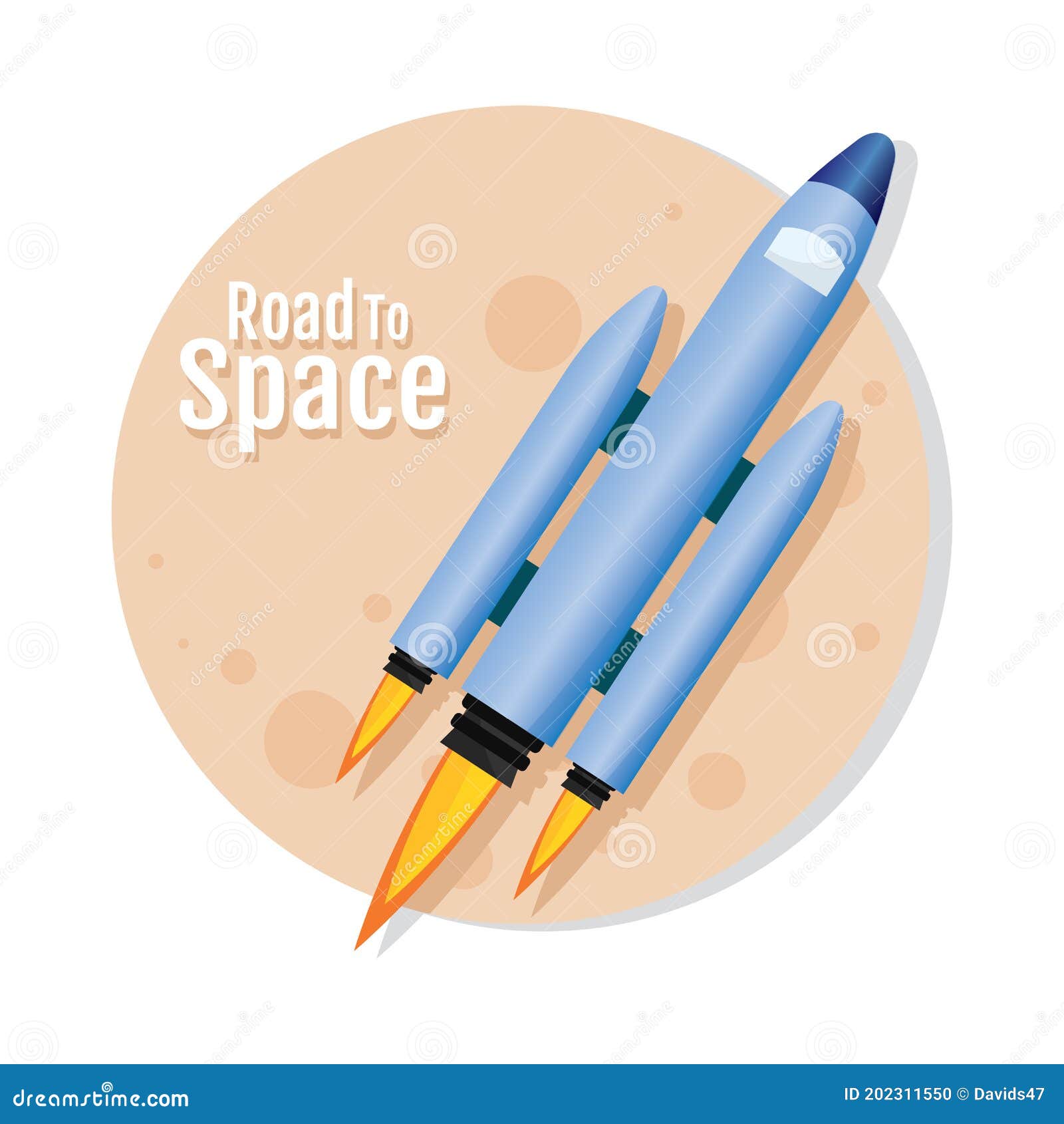 Isolated Space Rocket Take Off Logo Stock Vector - Illustration of ...