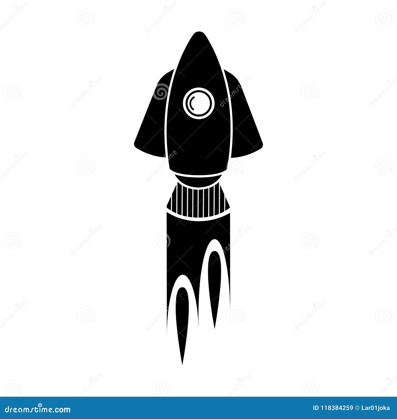 Isolated spaceship logo stock vector. Illustration of shuttle - 118384259