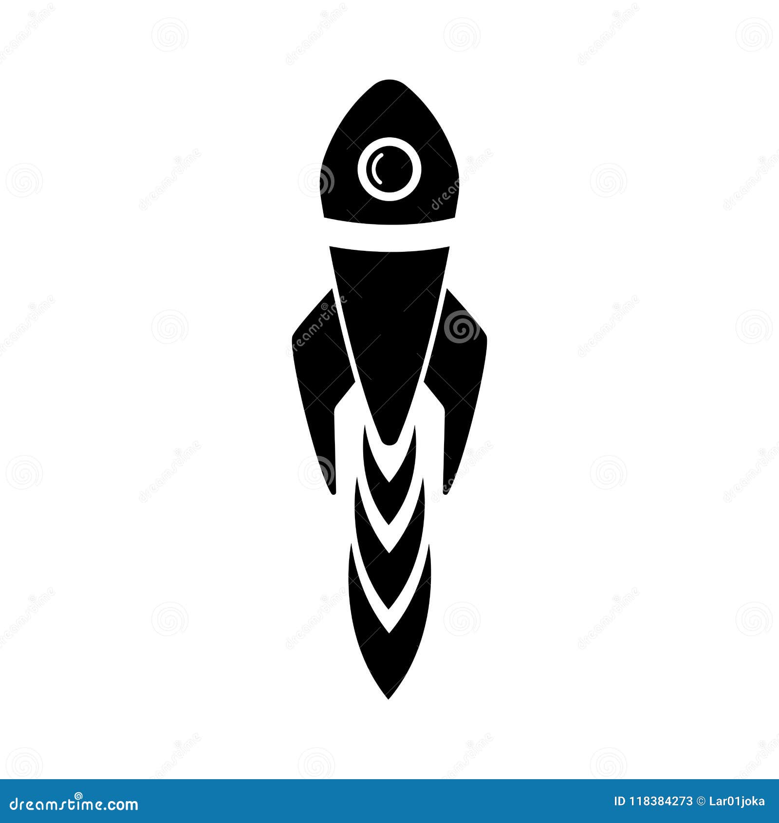 Isolated spaceship logo stock vector. Illustration of speed - 118384273