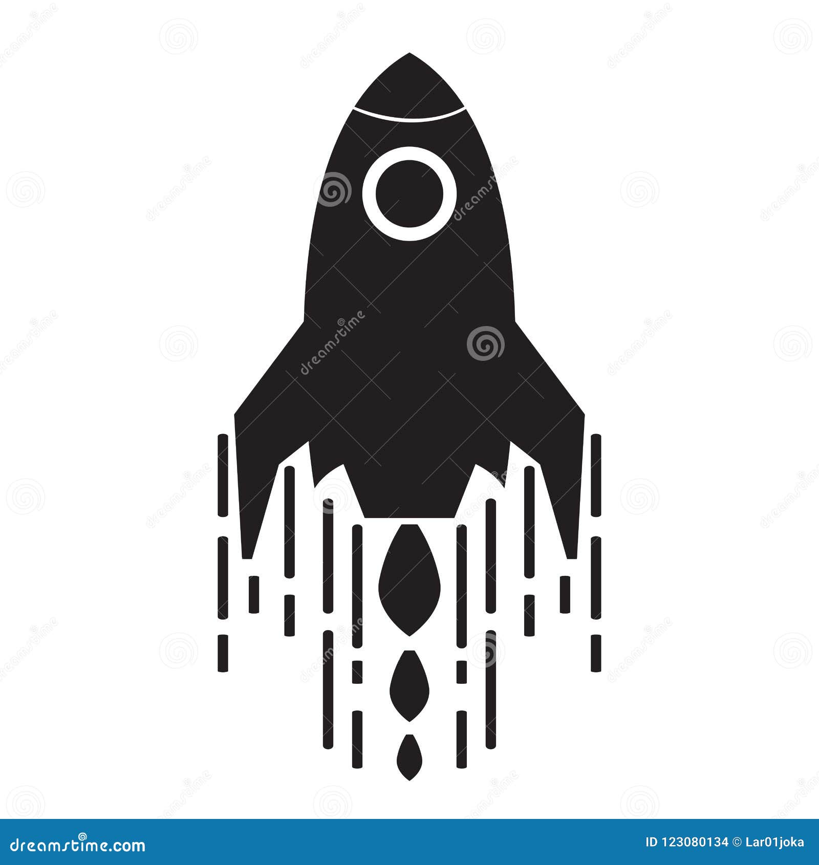 Isolated spaceship logo stock vector. Illustration of exploration ...