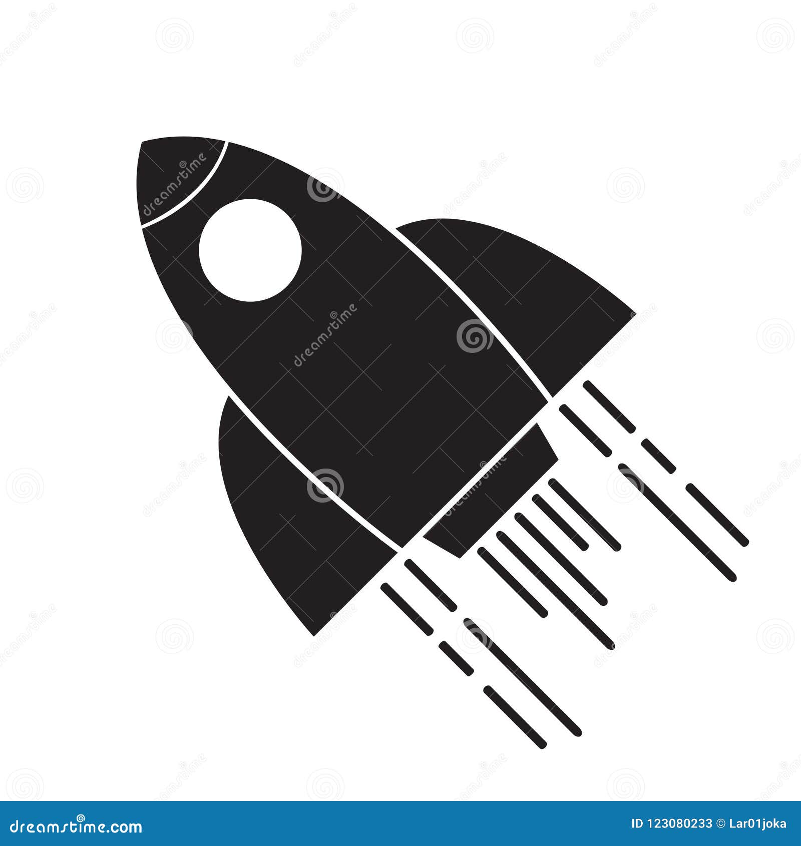 Isolated spaceship logo stock vector. Illustration of spacecraft ...