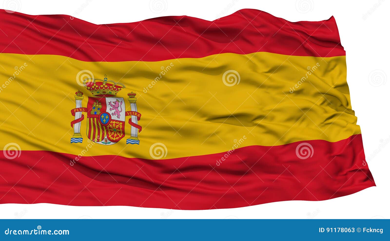 Isolated Spain Flag stock image. Image of celebration - 91178063