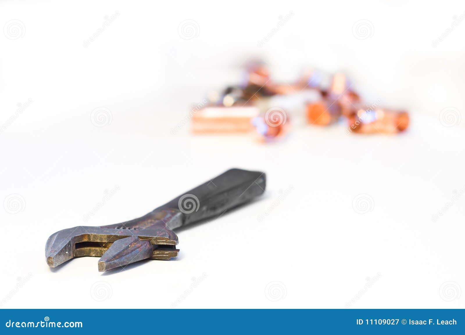 Isolated Spanner stock image. Image of heavy, house, fittings - 11109027