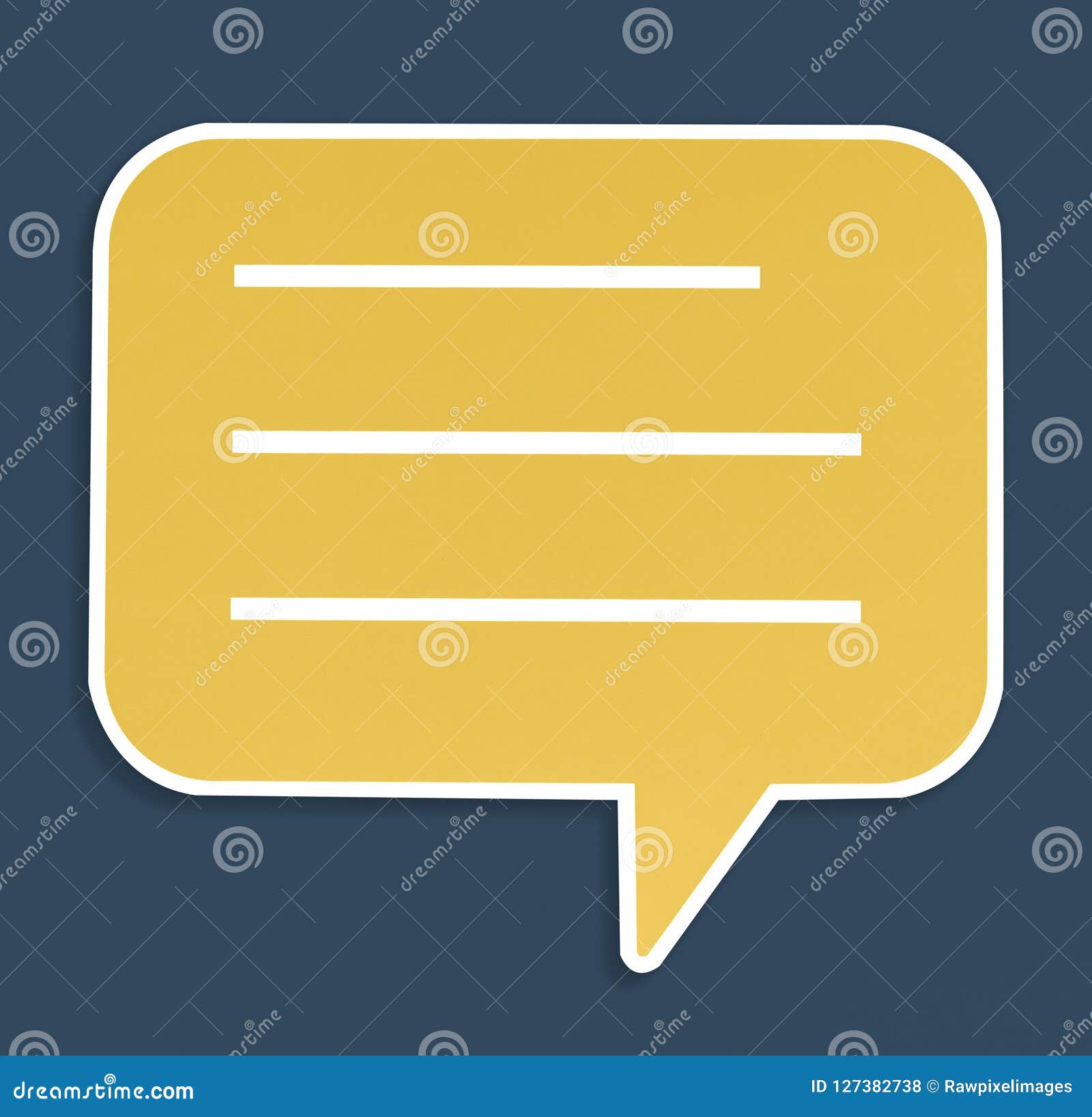 Isolated Speech Bubble Message Icon Stock Illustration - Illustration ...