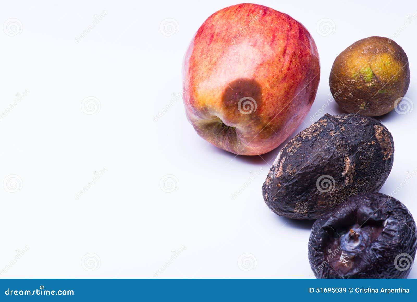 Isolated spoiled fruits stock image. Image of rotting - 51695039
