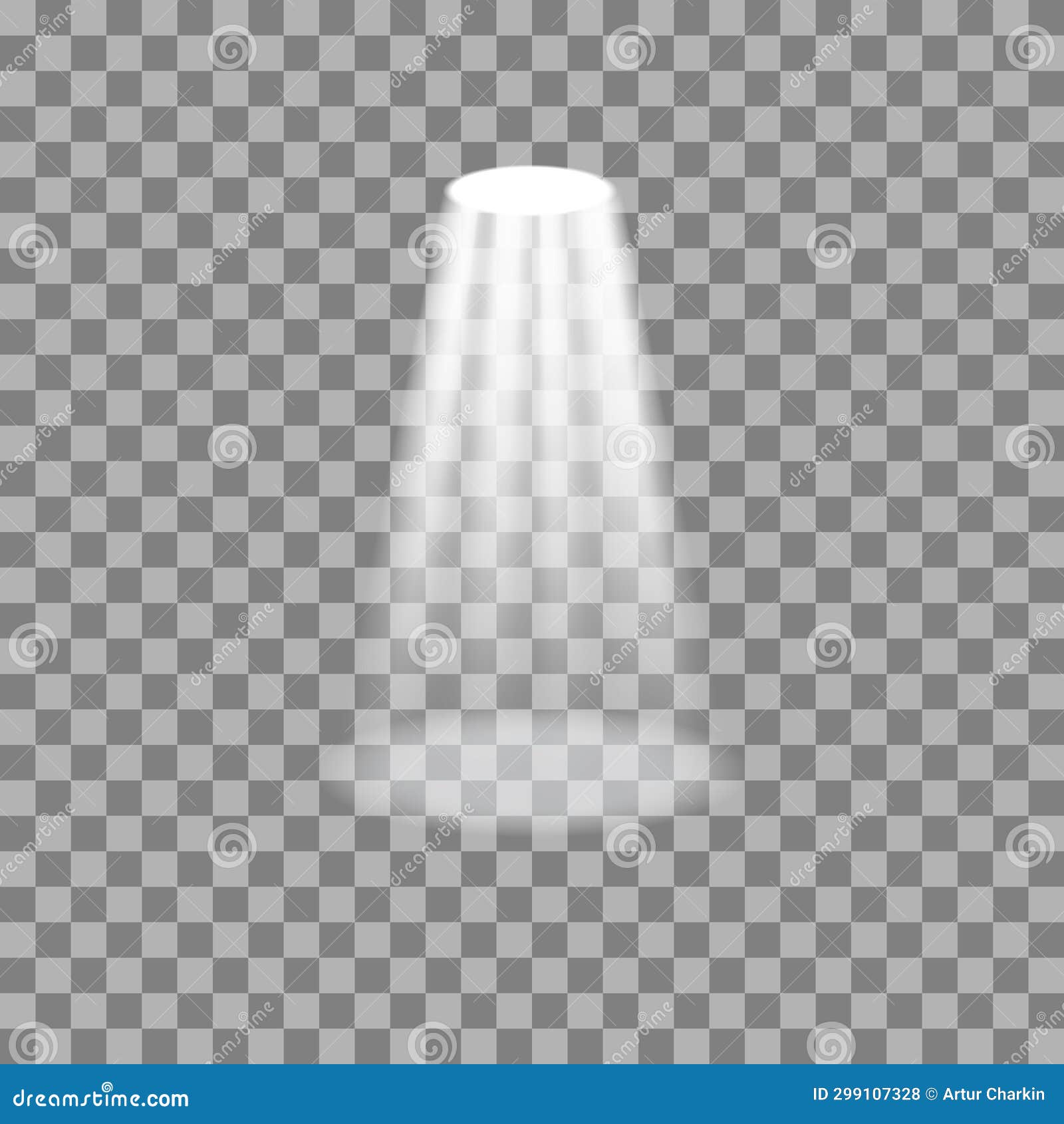 Isolated Spotlight Stage Light Effect. Light from a Lamp or Spotlight ...