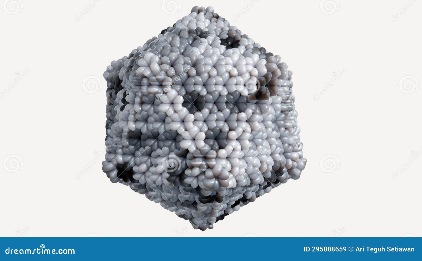 Isolated Sputnik Known As a Virophage in the White Background Stock ...