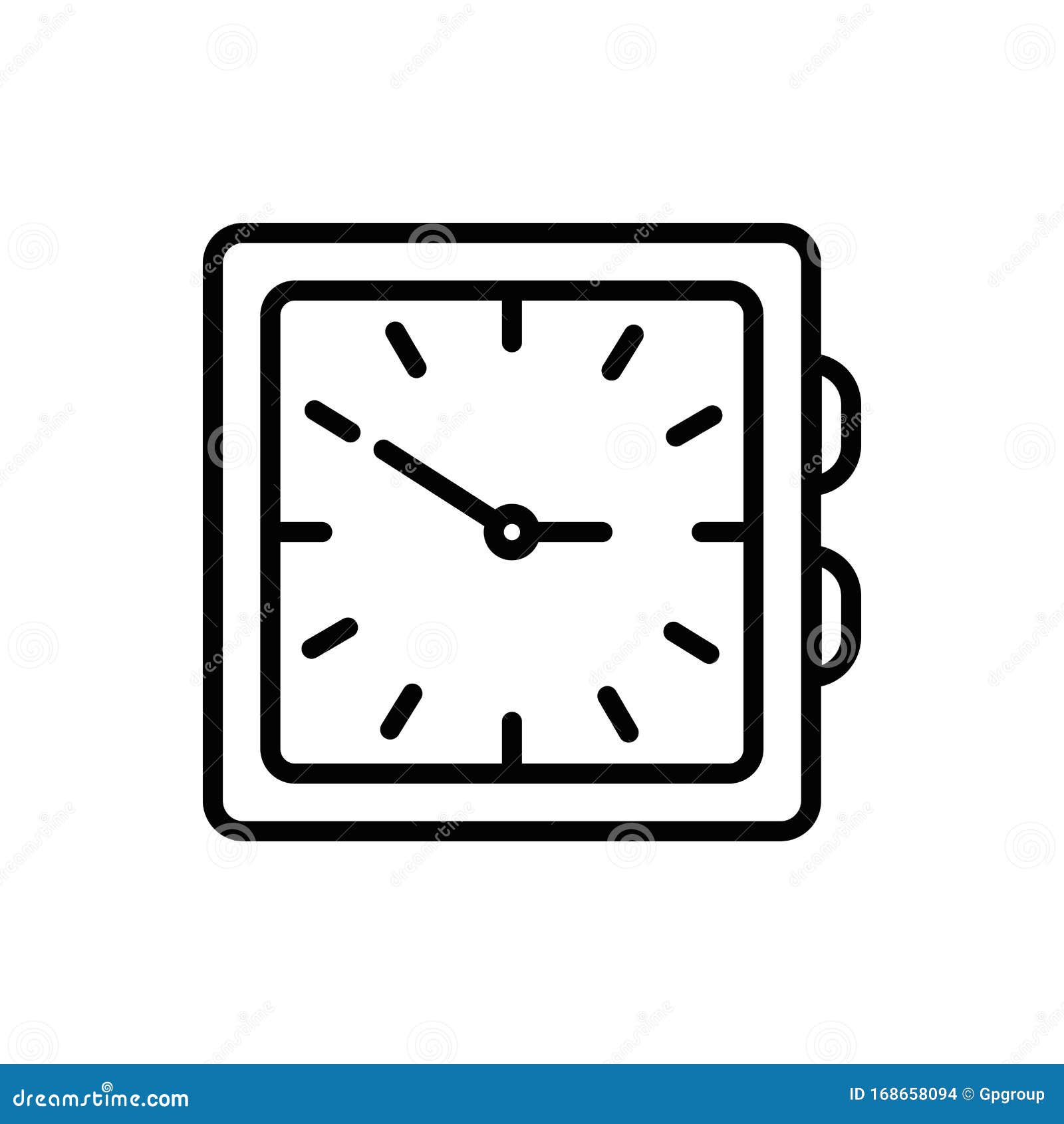 Square Objects Clipart Black And White