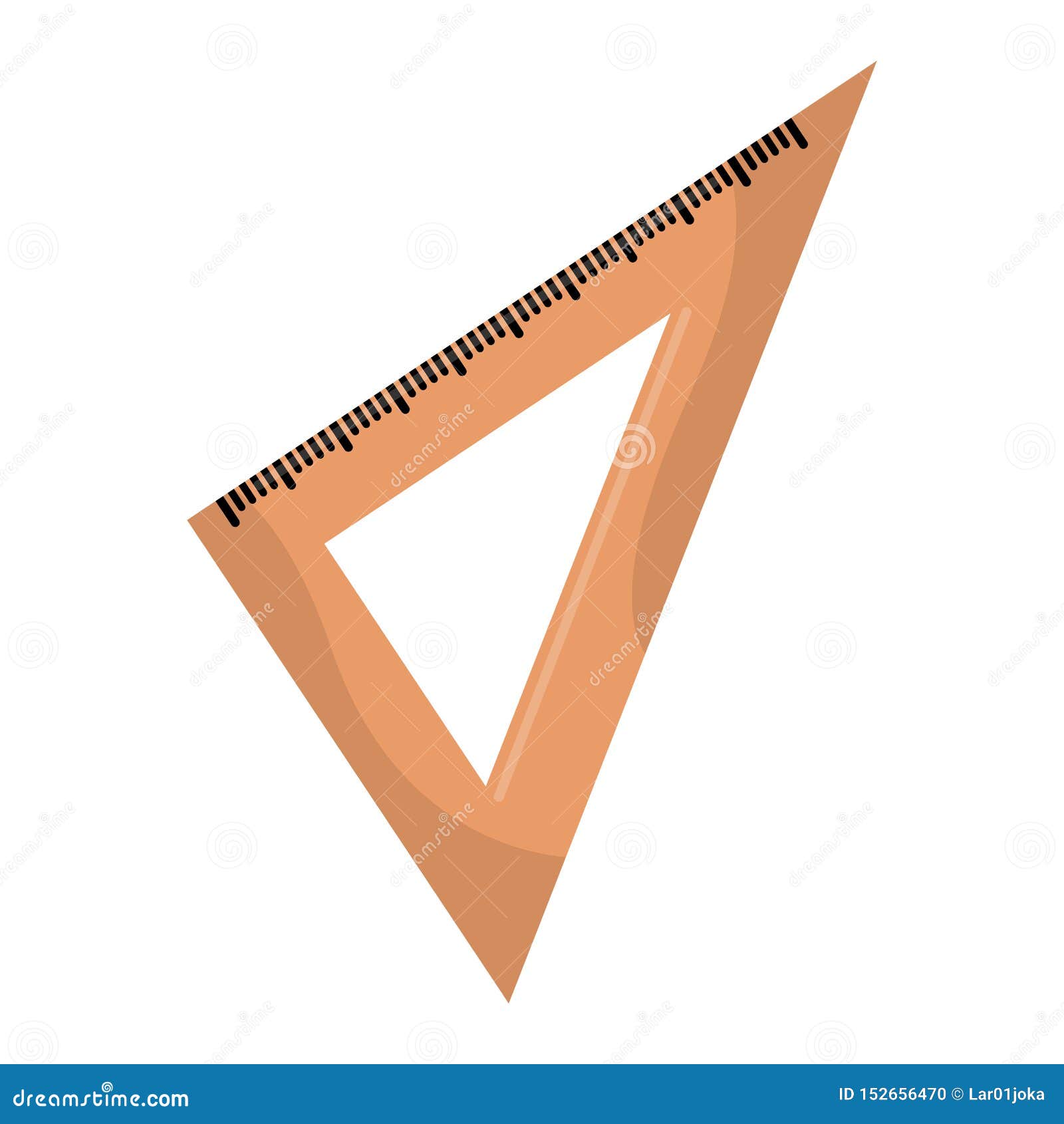 Isolated square ruler stock vector. Illustration of white - 152656470