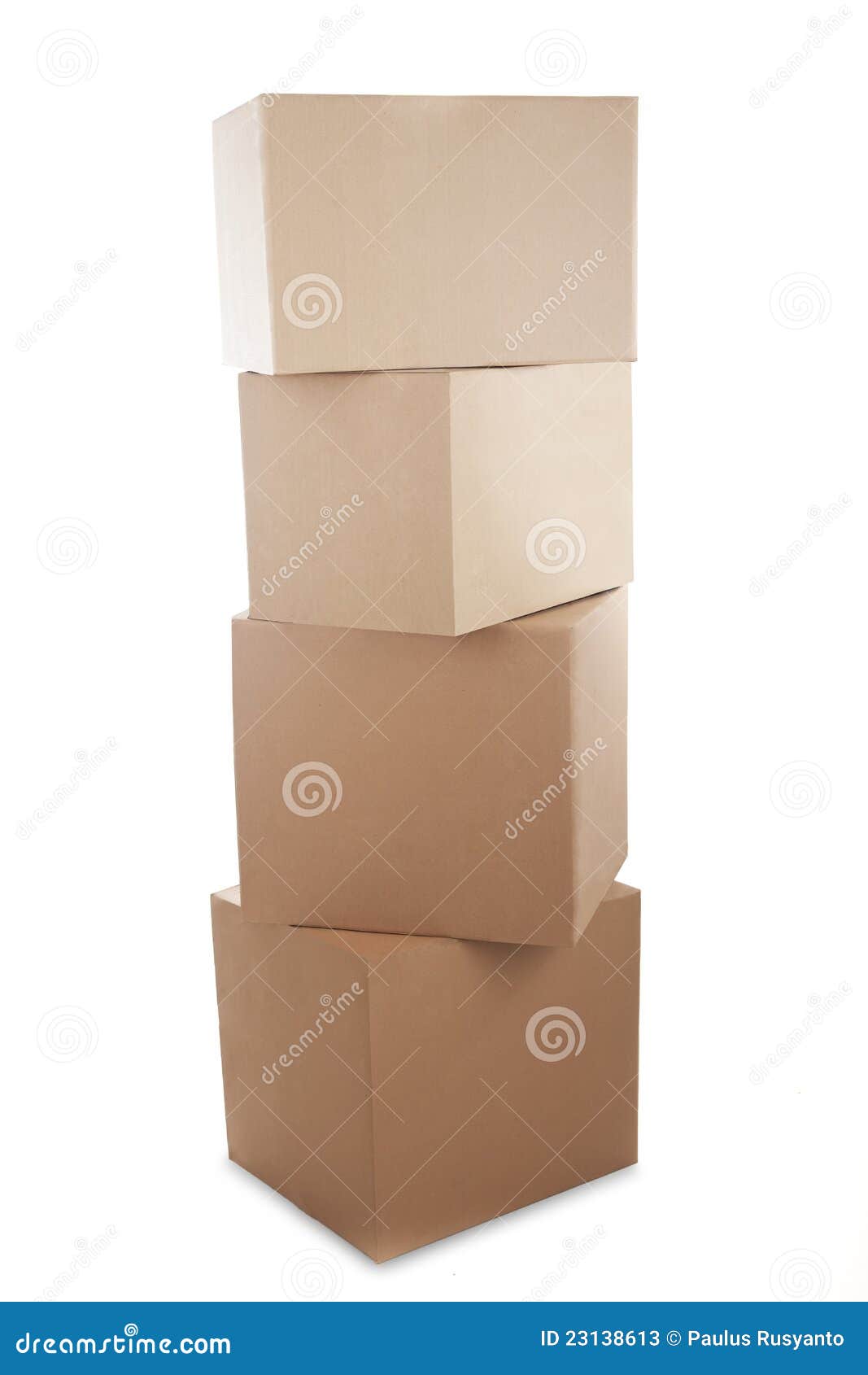 Isolated stack of boxes stock image. Image of logistics - 23138613