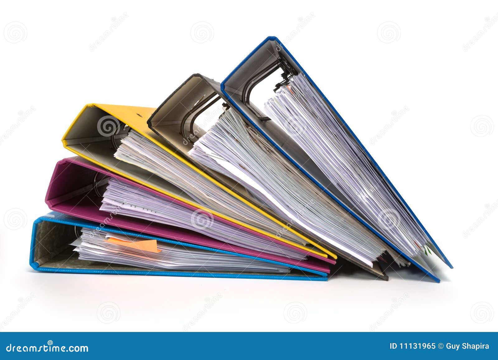 Isolated Stack Of Folders Stock Image | CartoonDealer.com #11131975