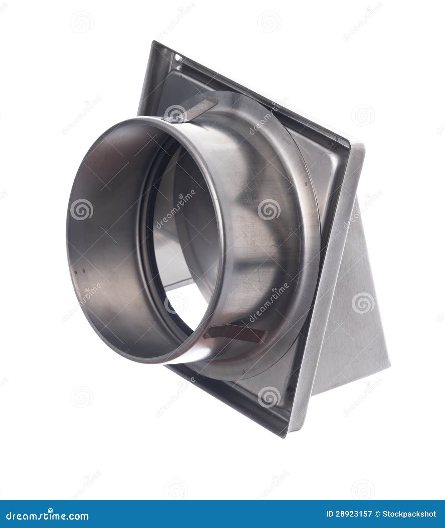 Isolated Stainless Steel through Wall Air Vent Stock Image - Image of ...