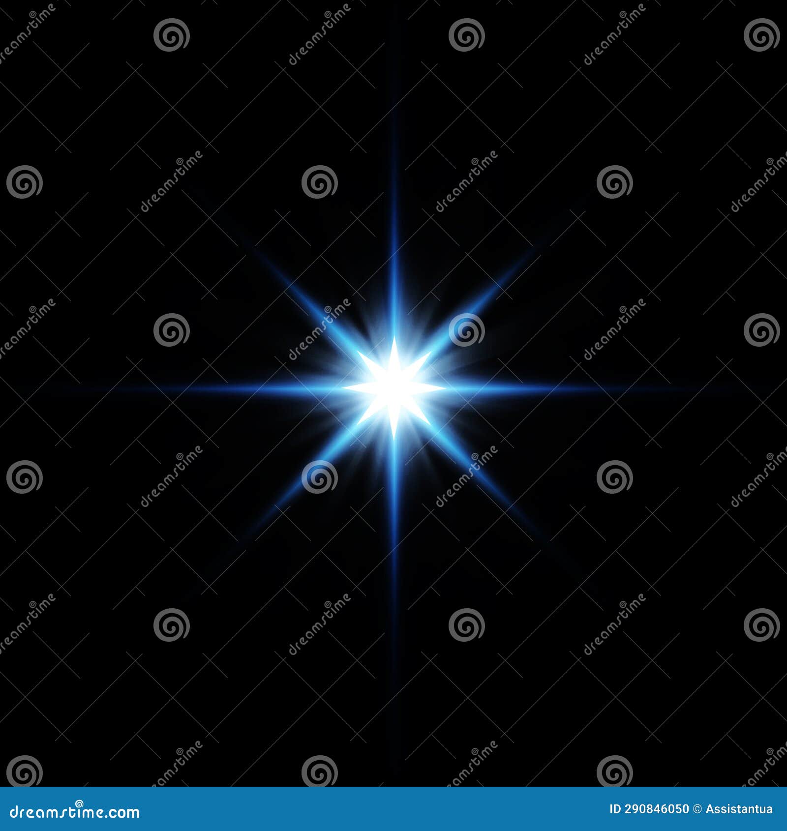 Isolated Star of Bethlehem with Eight Rays. Stock Illustration ...