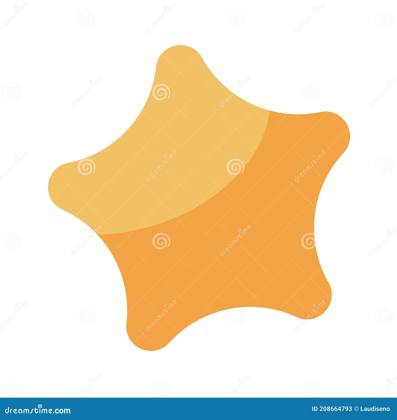 Isolated Star Dad stock vector. Illustration of mustache - 208664793