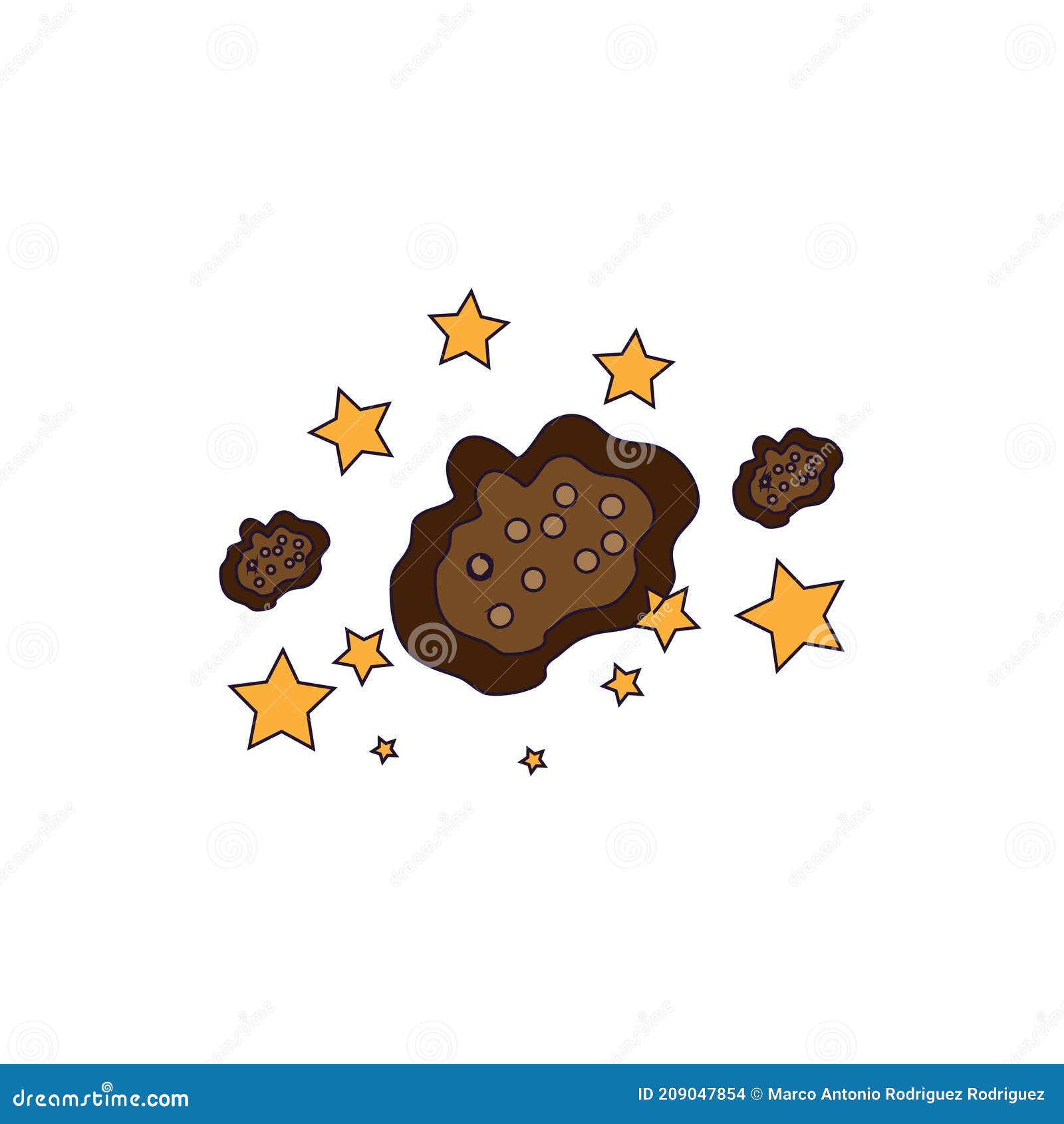 Isolated star explosion stock vector. Illustration of burst - 209047854