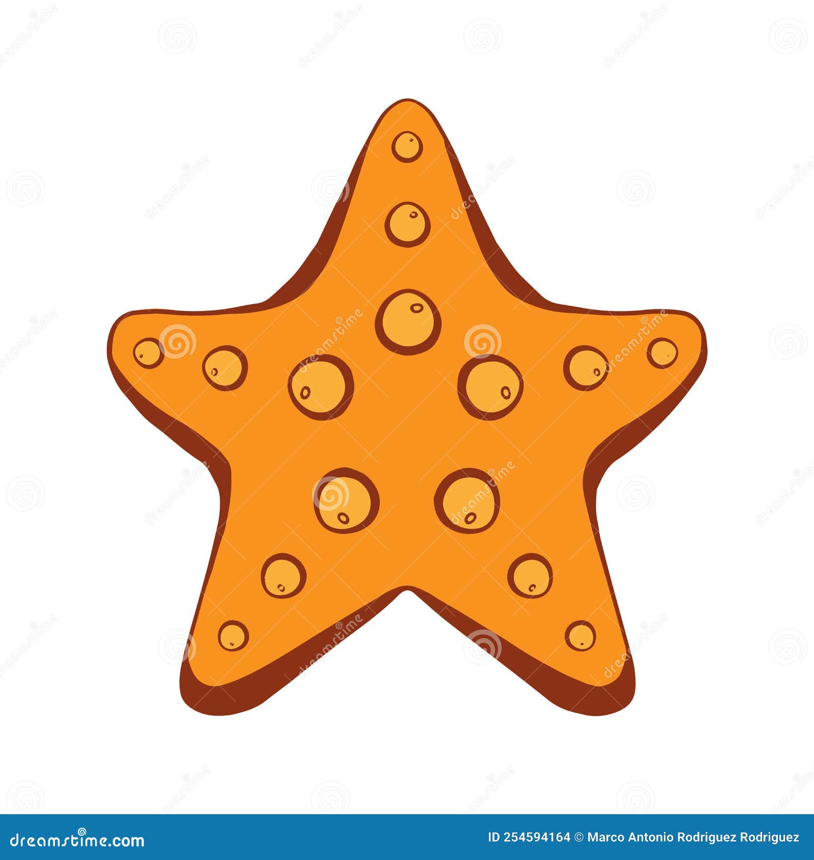 Isolated Star Sea Beach Vector Illustration Stock Vector - Illustration ...