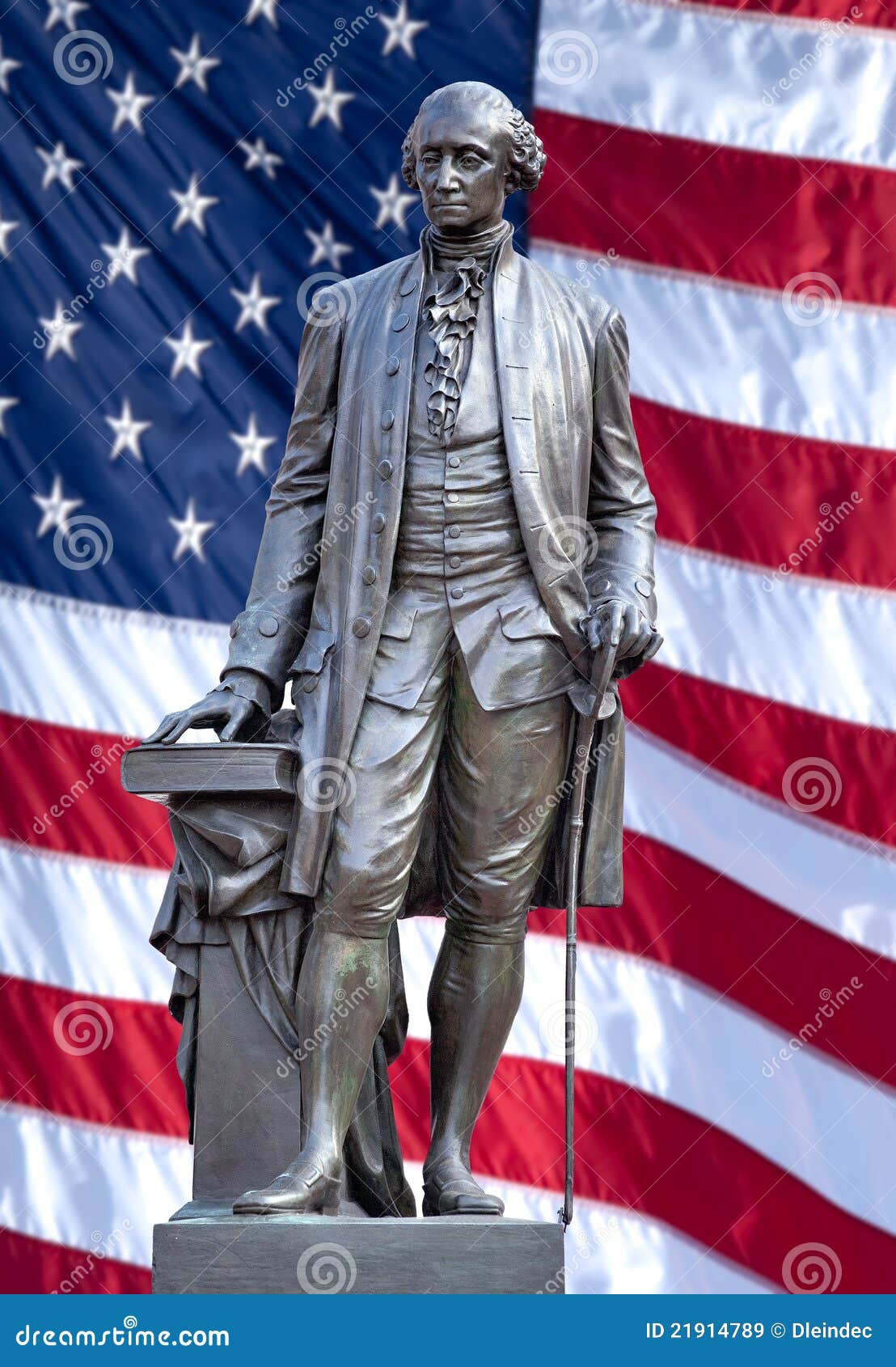 Isolated Statue of George Washington. Stock Image - Image of ...