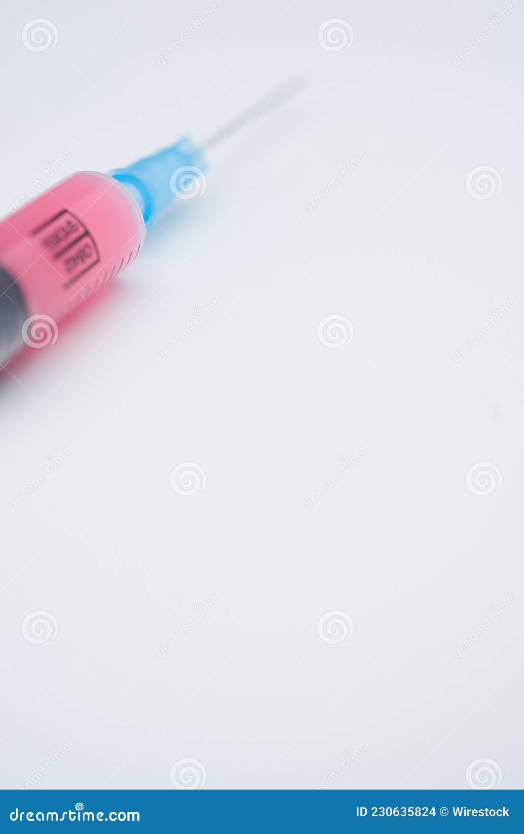 Isolated Sterilized Injection Syringe on a White Background Stock Photo ...