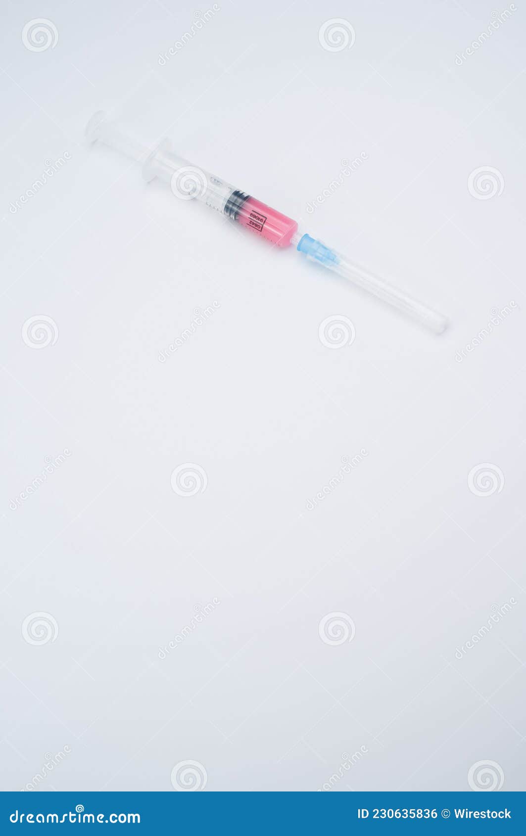 Isolated Sterilized Injection Syringe on a White Background Stock Photo ...