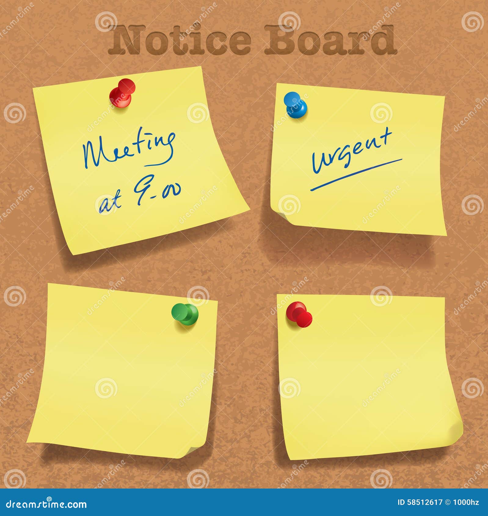 Isolated sticky note stock vector. Illustration of remind - 58512617