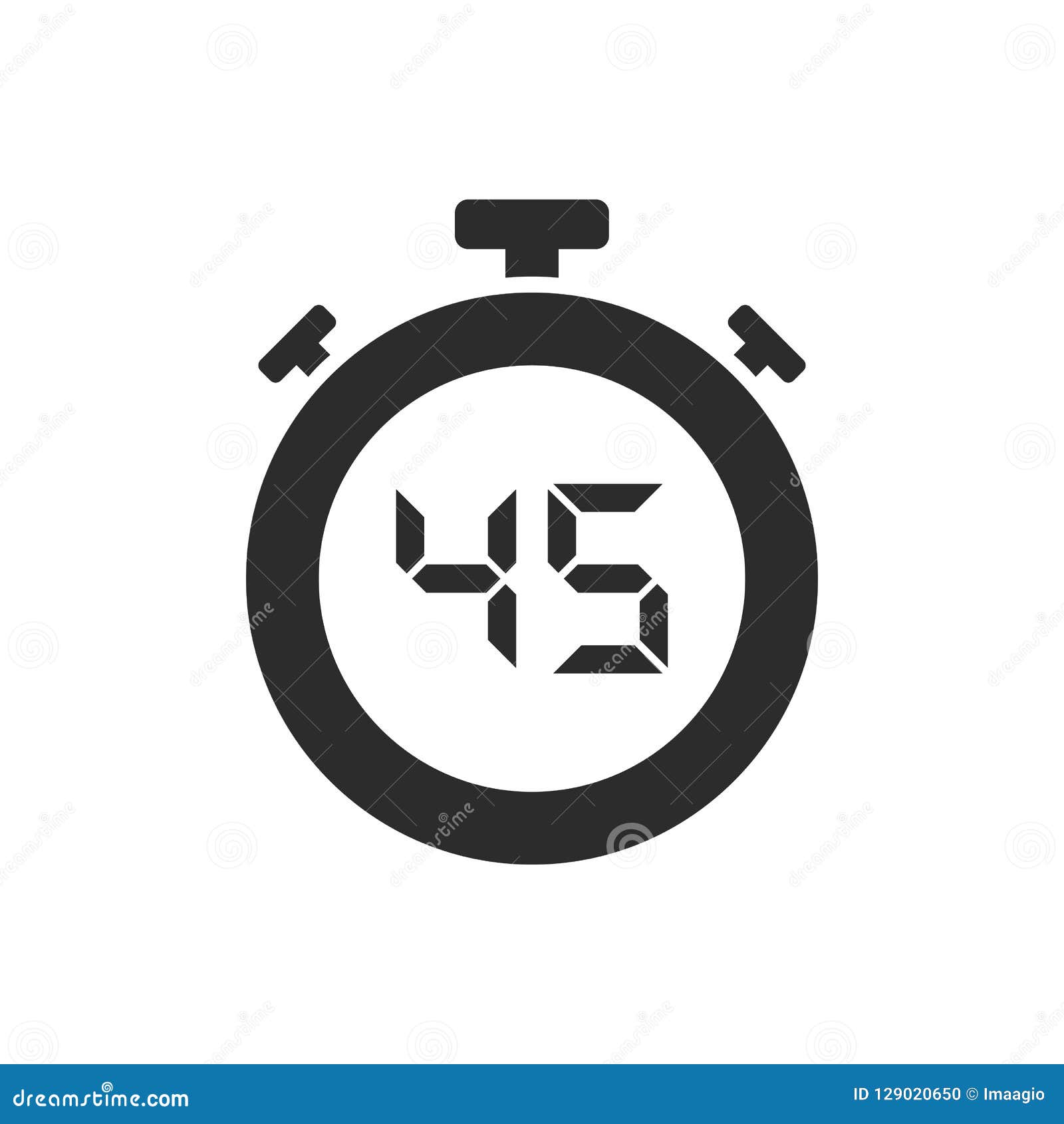 Forty Two Seconds Stopwatch Icon, Timer Symbol, 42 Sec Waiting Time ...