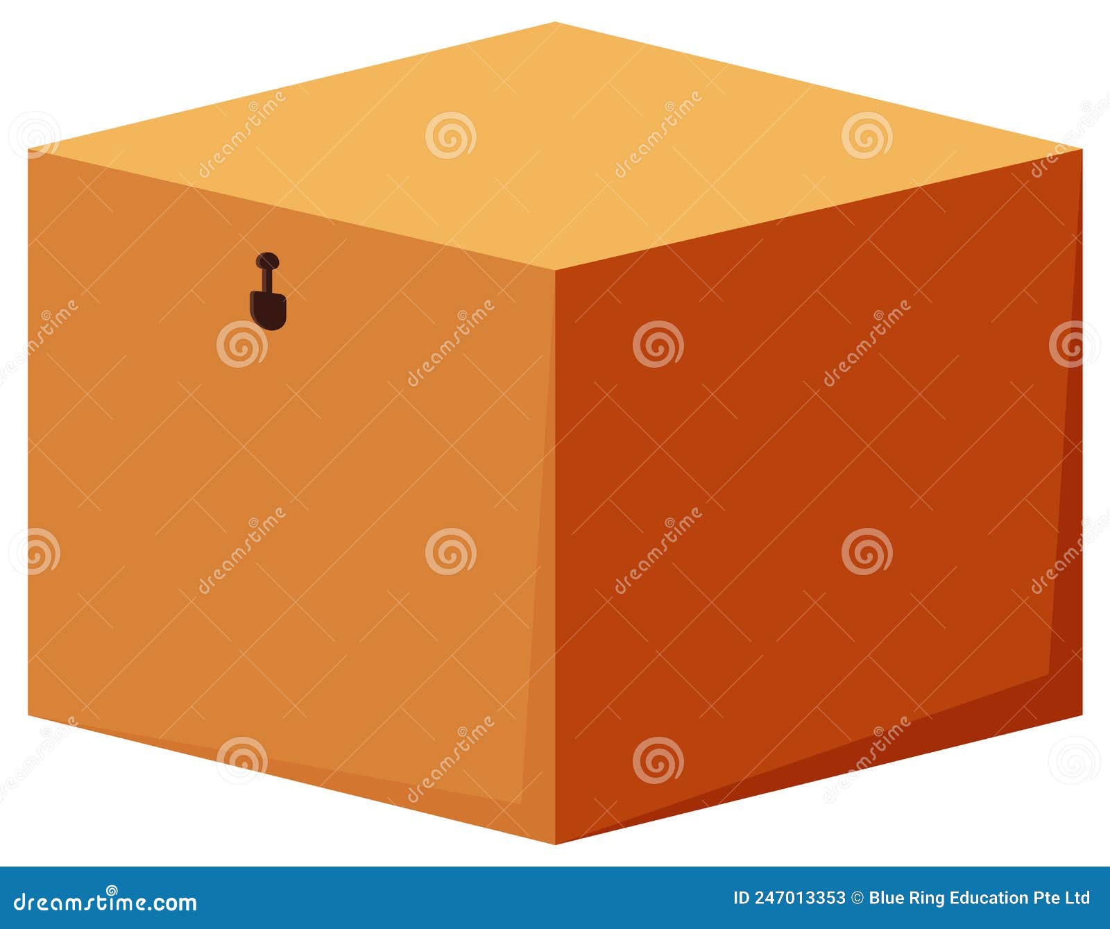 Isolated Storage Box in Cartoon Design Stock Vector - Illustration of ...