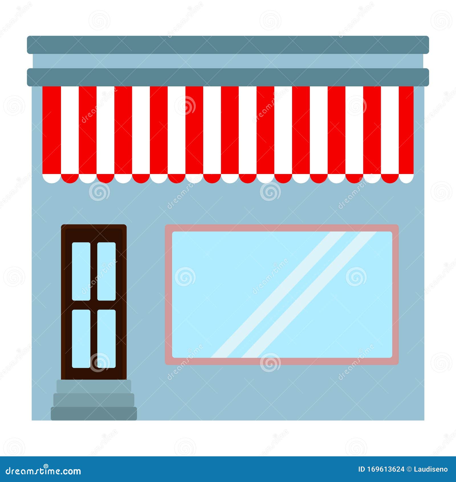 Isolated store building stock vector. Illustration of concept - 169613624