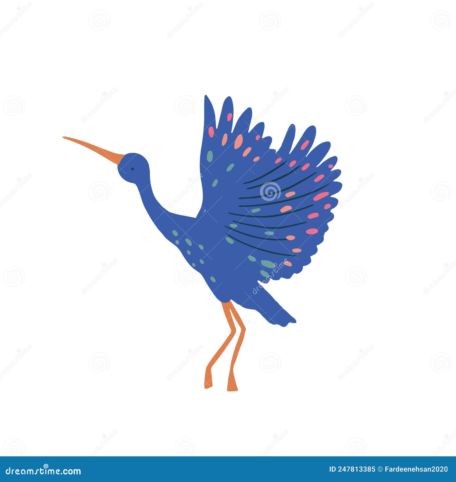 Isolated Stork Bird Vector Illustration Stock Vector - Illustration of ...