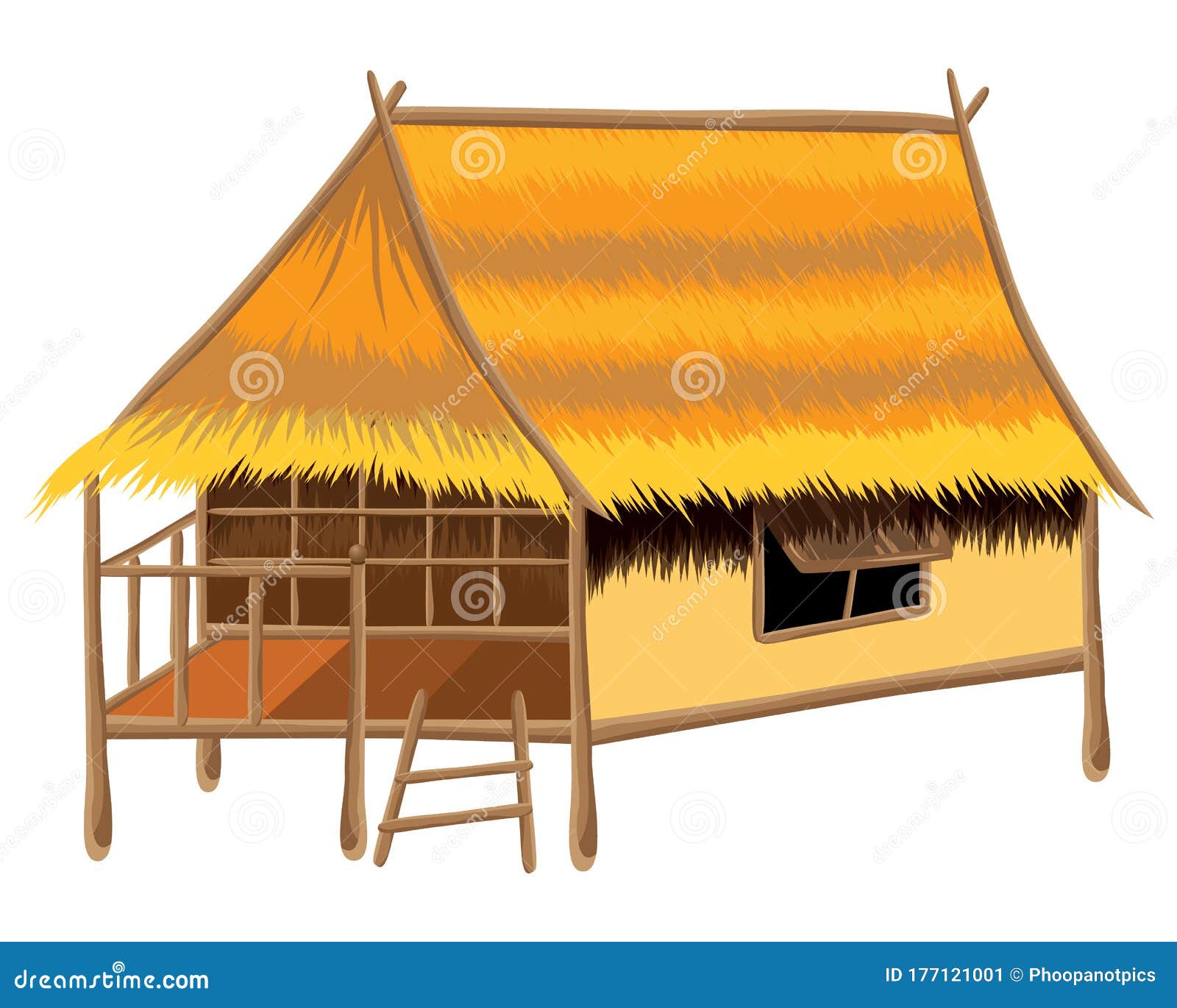 Isolated Straw Hut Vector Design Stock Vector - Illustration of local ...