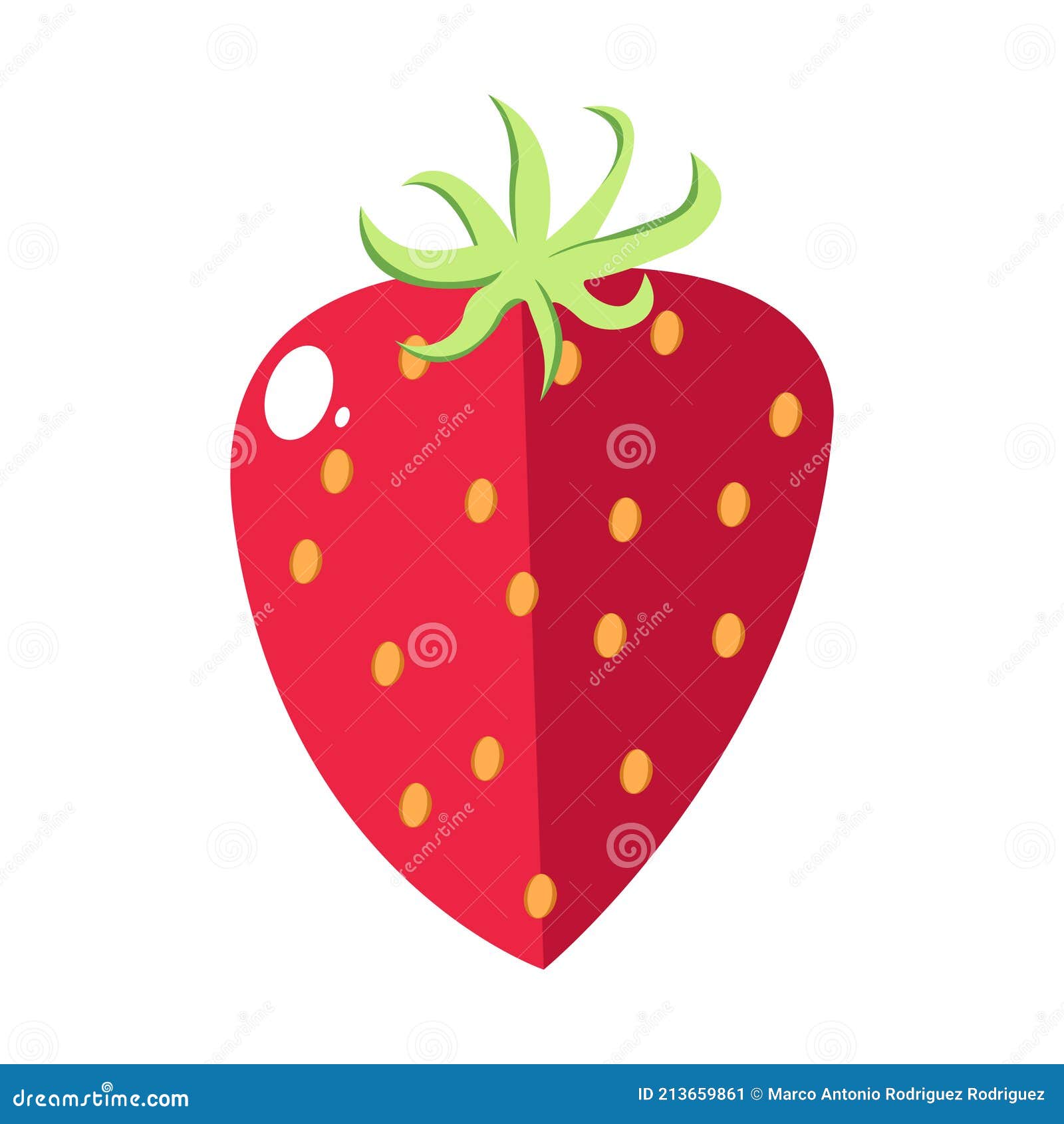 Isolated strawberry icon stock vector. Illustration of icon - 213659861