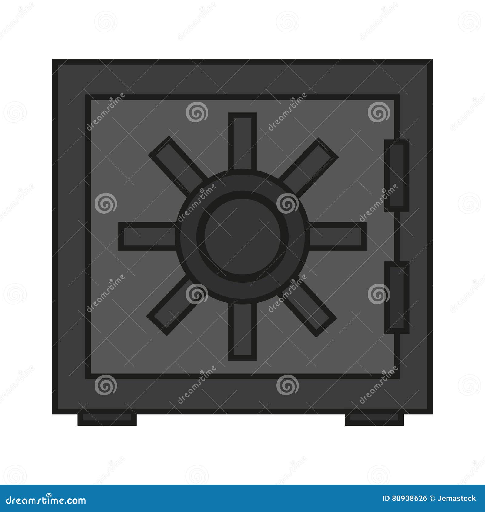 Isolated strongbox design stock vector. Illustration of failure - 80908626