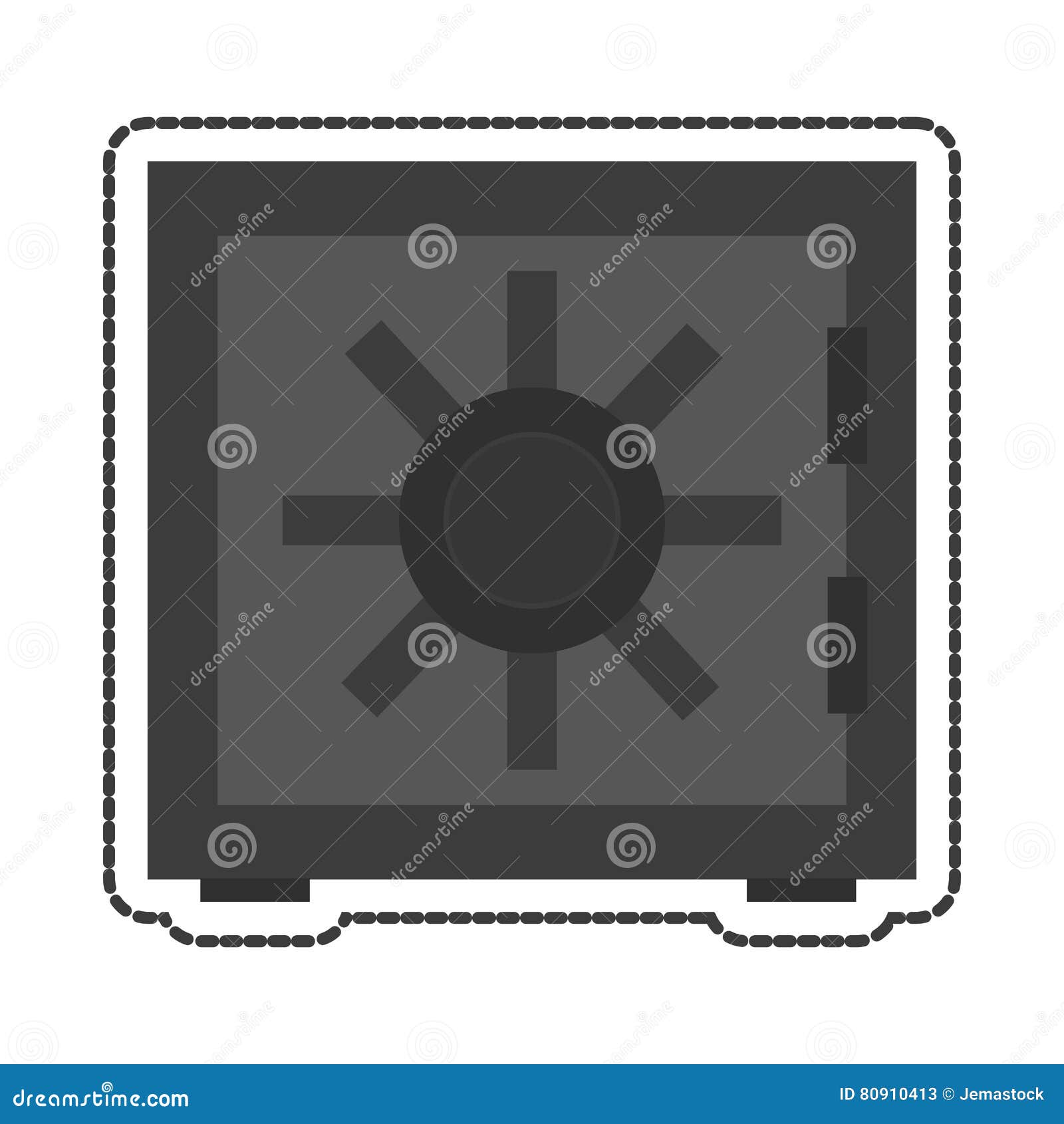 Isolated strongbox design stock vector. Illustration of fatal - 80910413