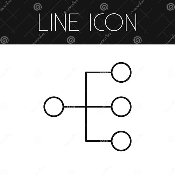 Isolated Structure Outline. Hierarchy Vector Element Can Be Used for Hierarchy, Structure, Model ...