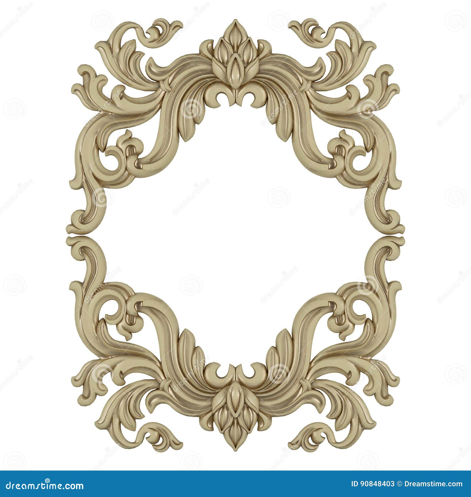 Stucco Frame. Moldings. Stucco Pattern Cartoon Vector | CartoonDealer ...