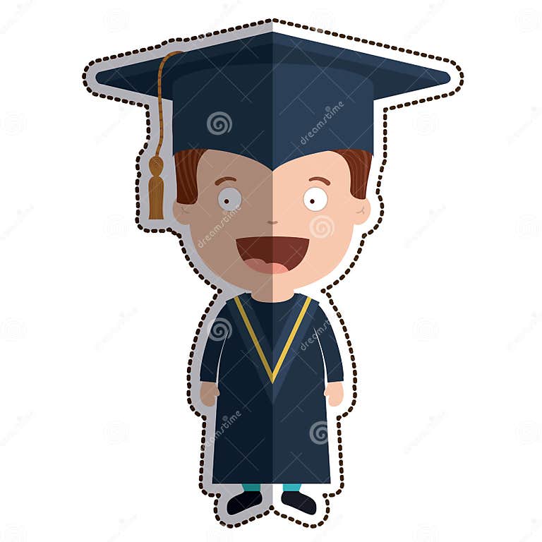 Isolated Student Cartoon of School Design Stock Vector - Illustration ...