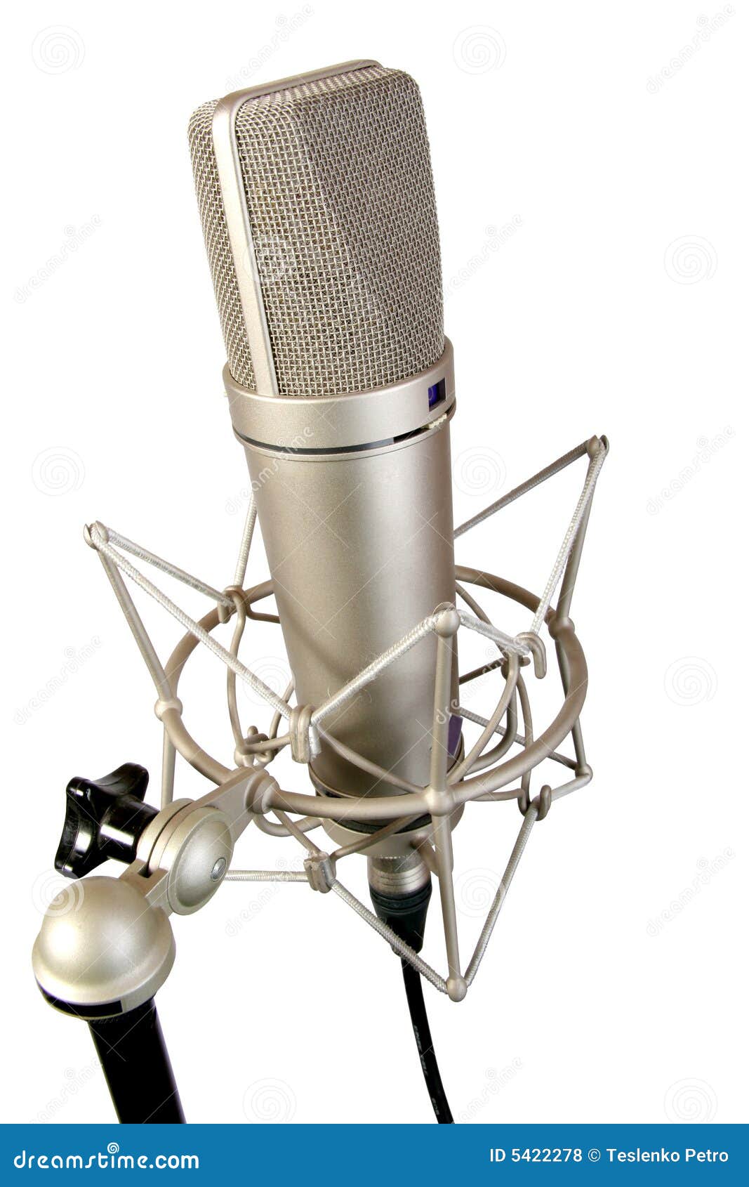 Isolated studio microphone stock photo. Image of imagery - 5422278