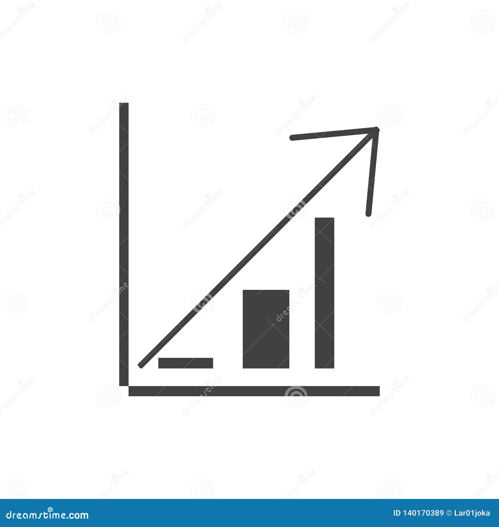Isolated Success Business Graph Stock Vector - Illustration of graph ...