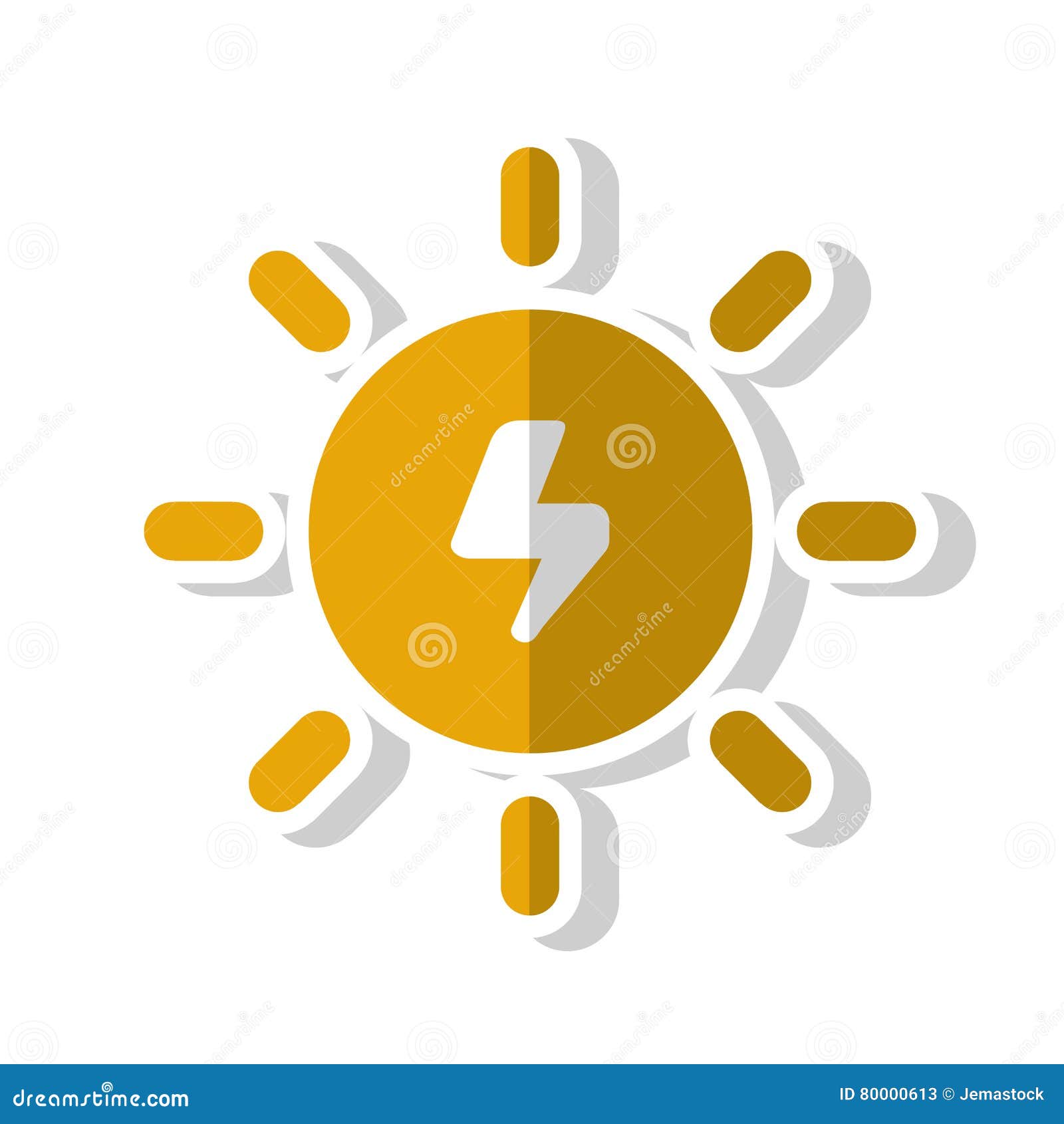 Isolated sun energy design stock vector. Illustration of sustainability ...